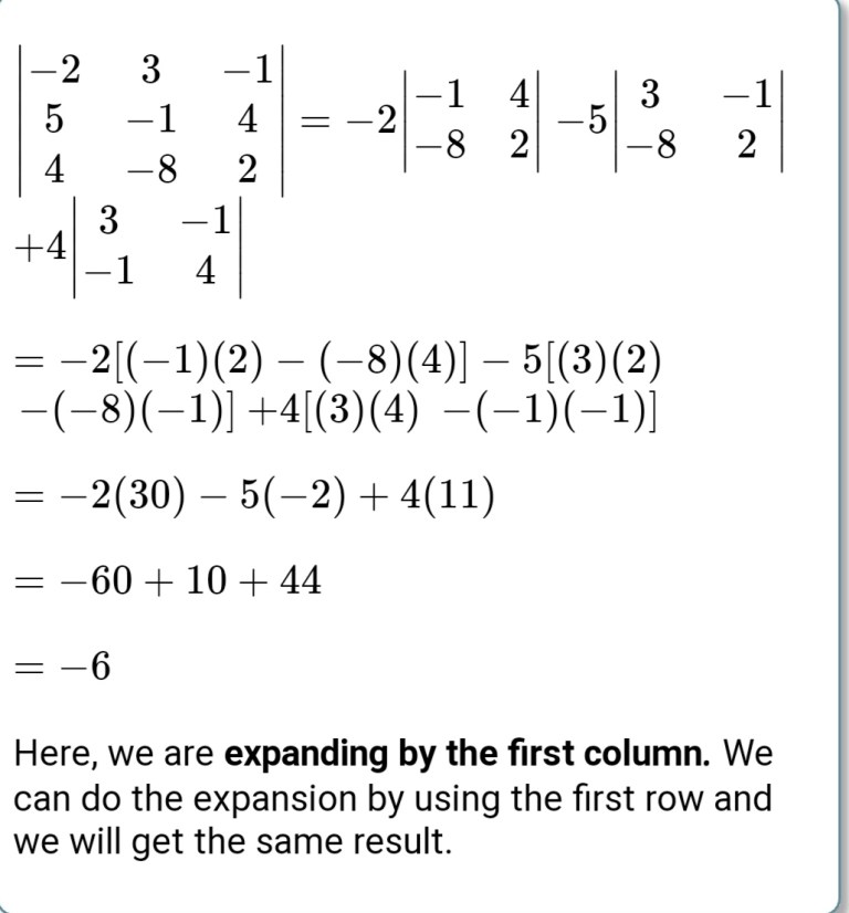 Unit-1:Determinants – B.C.A study