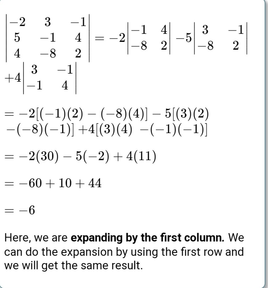 Unit-1:Determinants – B.C.A study