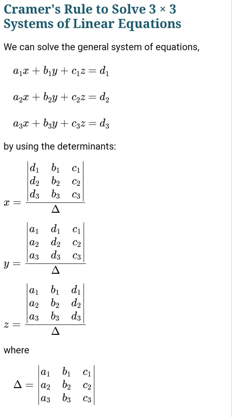 Unit-1:Determinants – B.C.A study