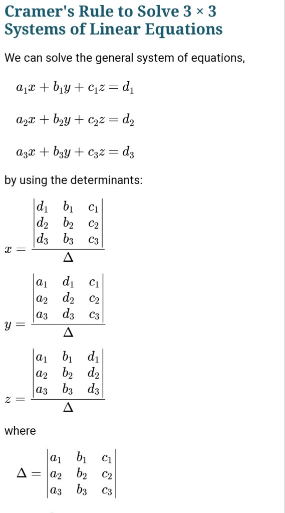 Unit-1:Determinants – B.C.A study