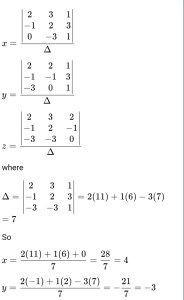 Unit-1:Determinants – B.C.A study