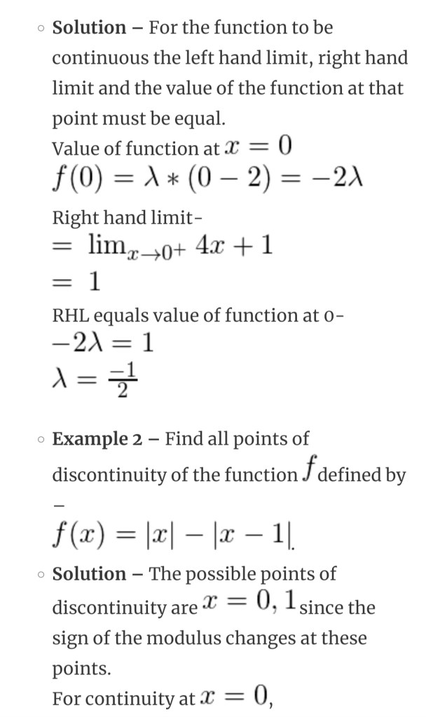 Unit-2:Limit and Continuity – B.C.A study